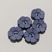 Daisy Dusty Blue Flower Plastic Button - 28mm / 1 1/8 Inch - Dill ...