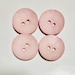 Large Round Baby Pink Polyamid Plastic Button - 45mm /1 3/4 Inch - Dill ...