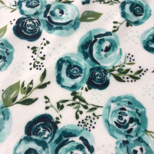 Rainbow Rose Minky Fabric Cotton Candy Shannon Luxe Cuddle - Etsy