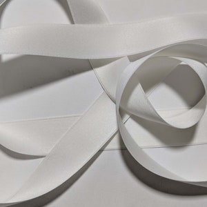 White Satin 100% COTTON Ribbon ( 4 Widths to Choose From) - Etsy