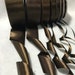 Chocolate Brown Double Sided Satin Ribbon - Made in France (7 Widths to ...