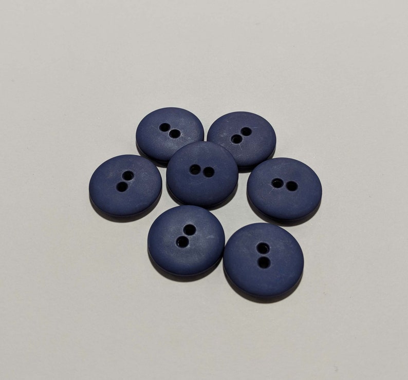Dusty Blue Round 2 Hole Plastic Button 20mm / 3/4 Inch - Etsy