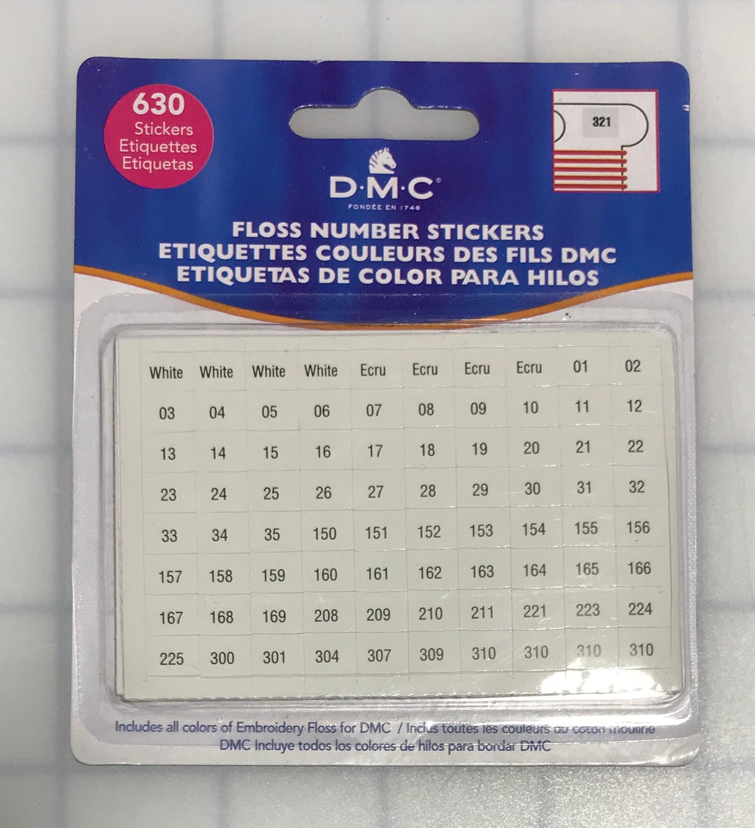 DMC Floss Number Stickers (630 Stickers) - Etsy