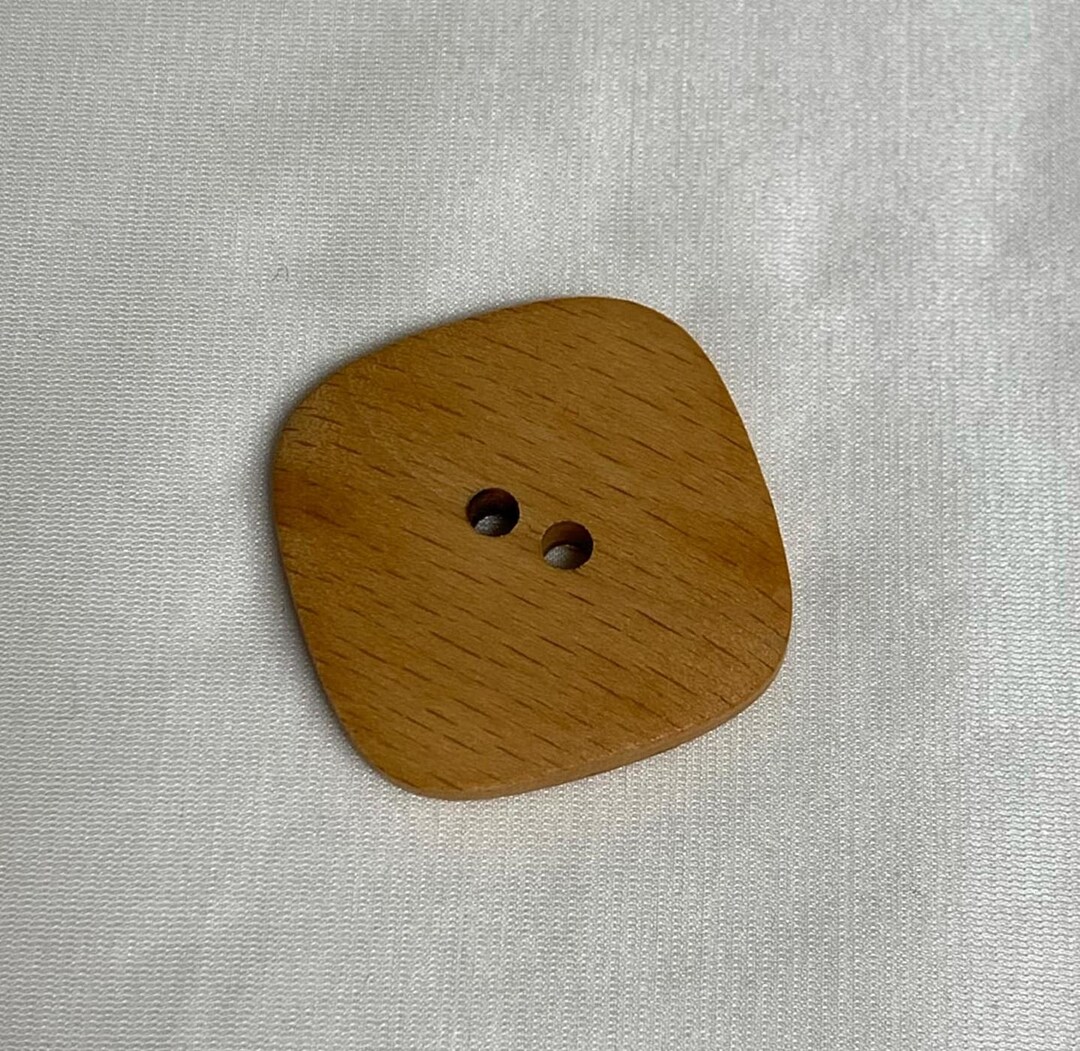 Large Square Wood Button -1 1/2" - Dill Buttons Brand - Etsy