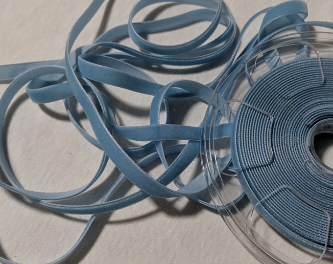 French VELVET Ribbon FRENCH BLUE Blue by the Yard 3/8 Inch - Etsy
