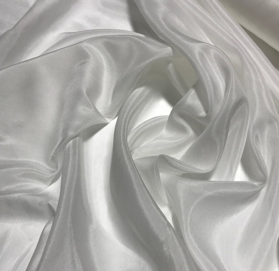 White - Silk/cotton Voile Batiste Fabric - Etsy