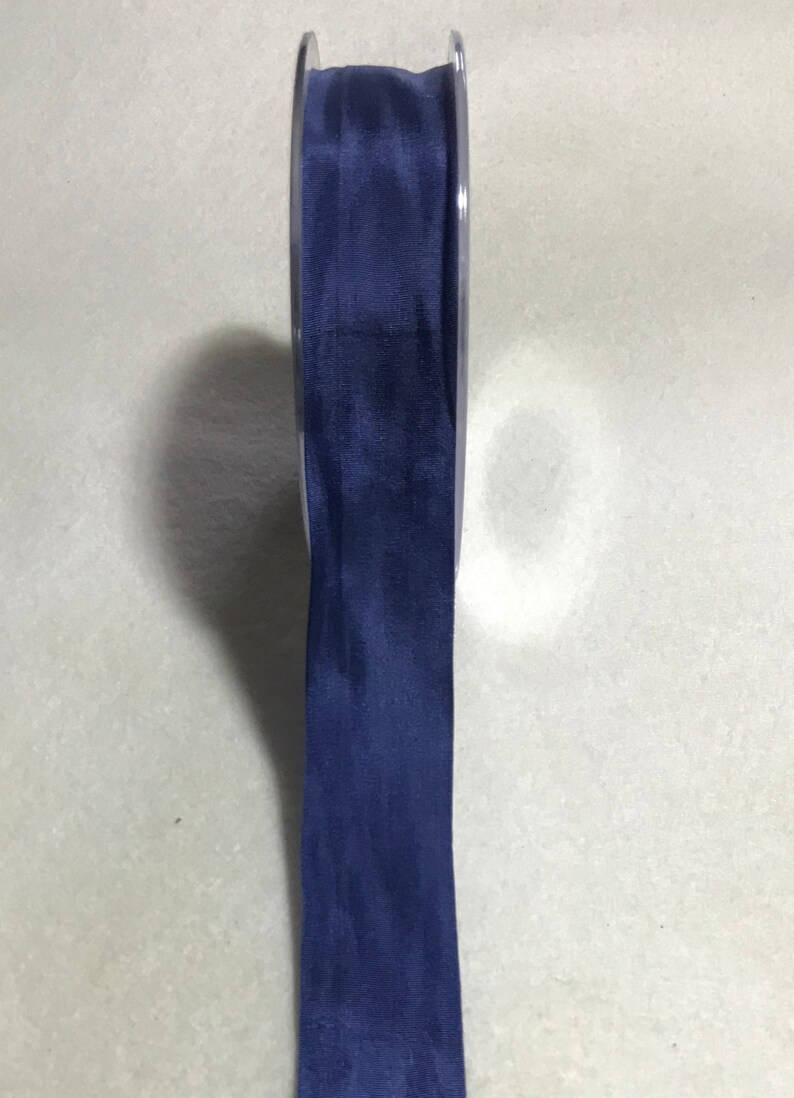 Navy Blue 25mm/1 Pure Silk Ribbon Made in France - Etsy