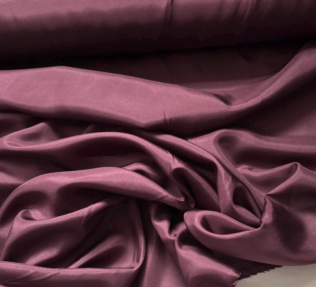Maroon China Silk HABOTAI Fabric 8mm Weight 45" Width - Etsy