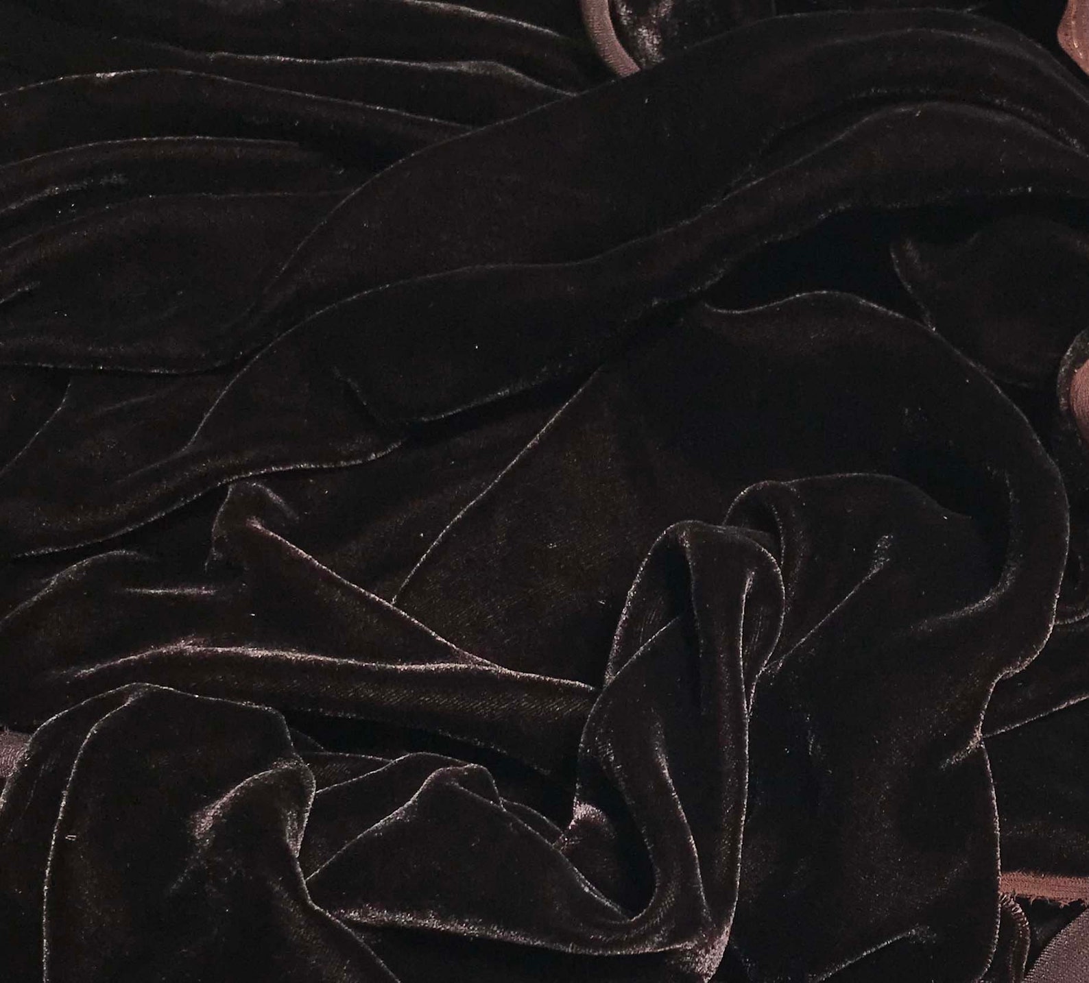 CHOCOLATE BROWN Hand Dyed Silk Velvet Fabric | Etsy