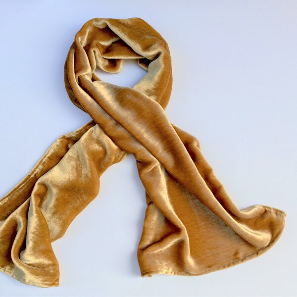 Gold Scarf - Etsy