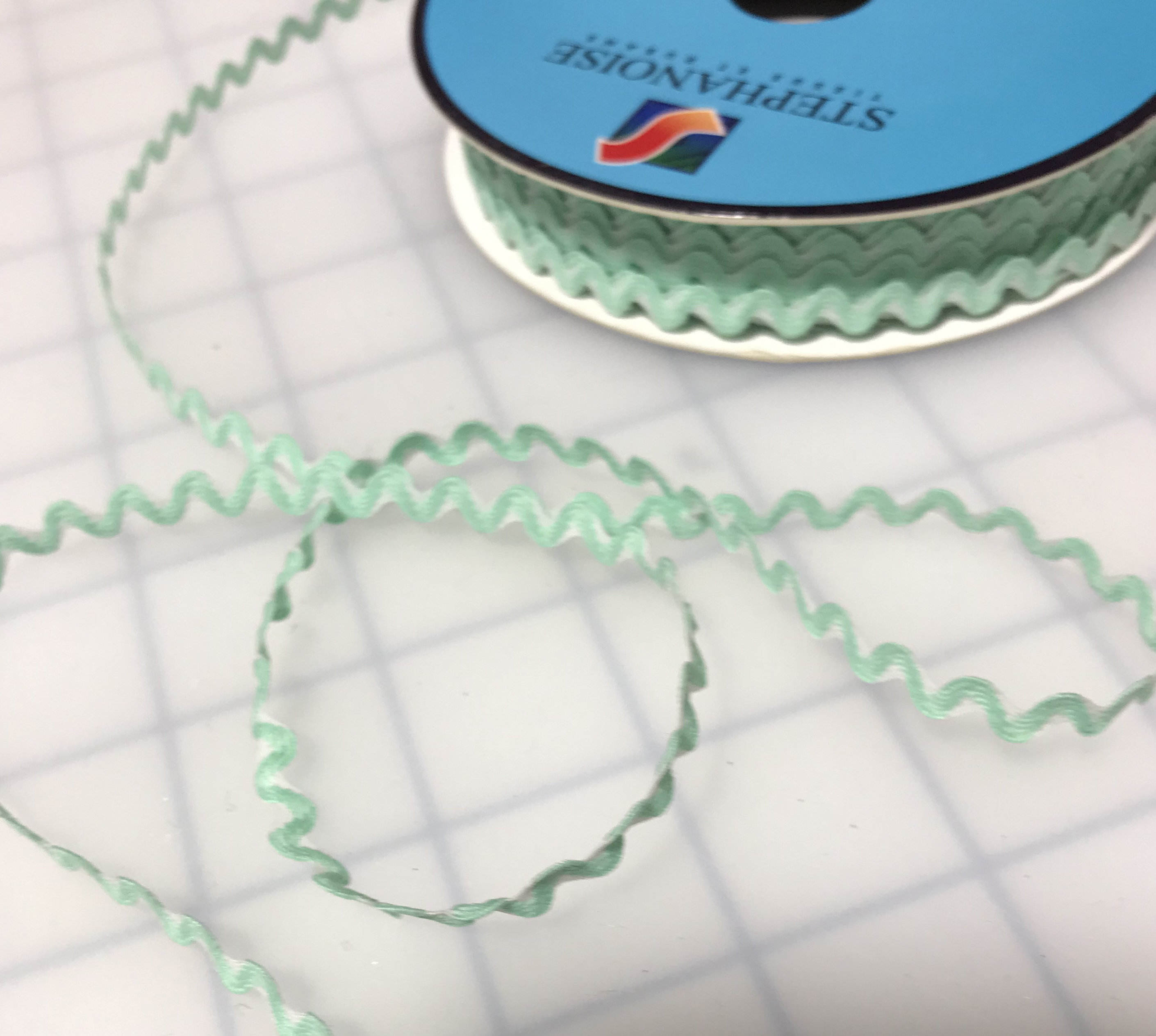 Mint & White Ric Rac Trim Made in France 1/4 Wide - Etsy