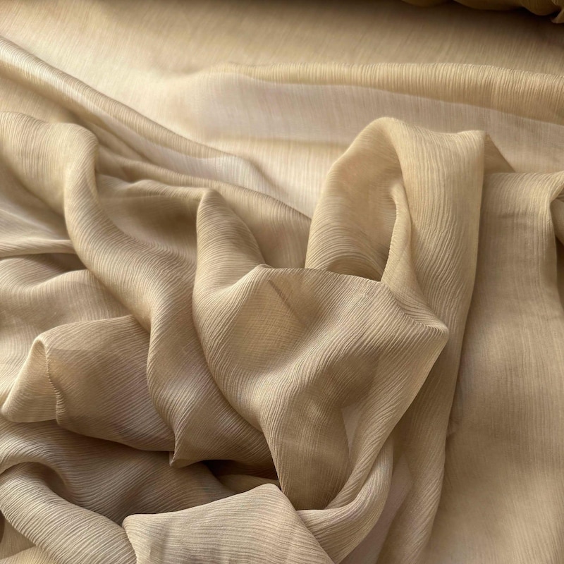 Chiffon Crinkled Fabric - Etsy