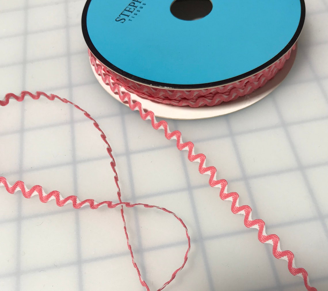 Pink & White Ric Rac Trim Made in France 1/4" Wide X 3 Yards - Etsy