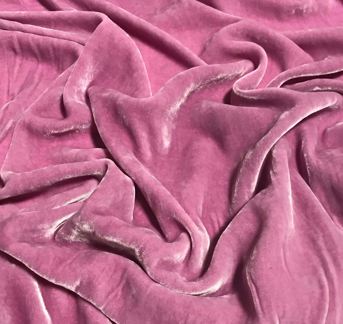 LILAC Hand Dyed Silk Velvet Fabric - Etsy