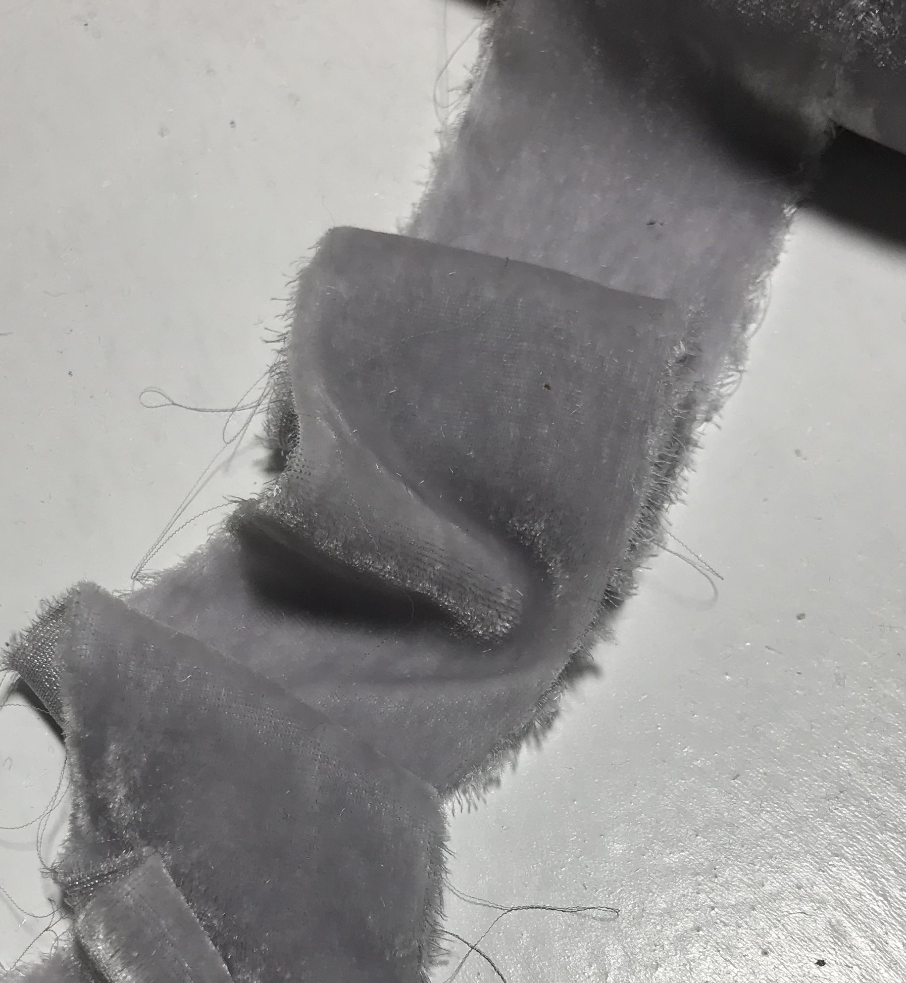 Hand Dyed Silver Gray Silk Velvet Ribbon 4 Widths to Choose - Etsy