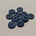 Teal Blue Round 2 Hole Plastic Button - 20mm / 3/4 Inch - Dill Buttons ...