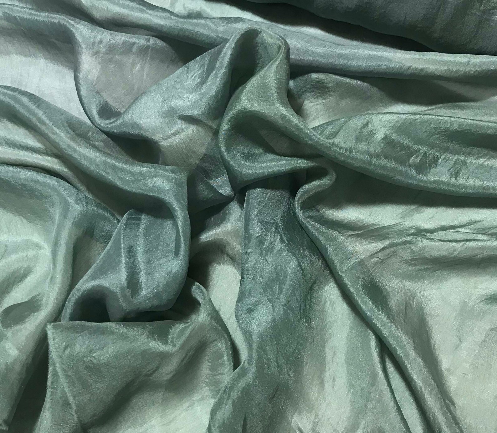 Hand Dyed SAGE GREEN China Silk HABOTAI Fabric - Etsy