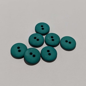 Green Aqua Round 2 Hole Plastic Button - 15mm / 5/8 Inch - Dill Buttons ...
