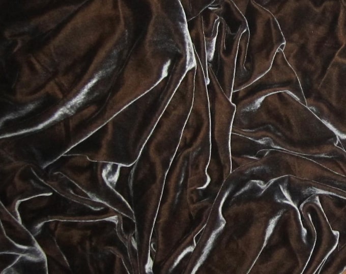 4"x45" IRIDESCENT GOLDEN GRAY Silk Velvet Fabric - Remnant Sale - Etsy