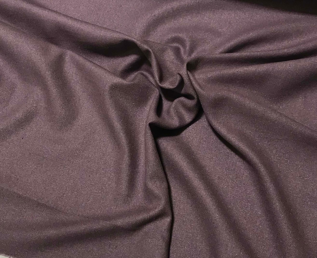 DUSTY PLUM Raw Silk NOIL Fabric - Etsy