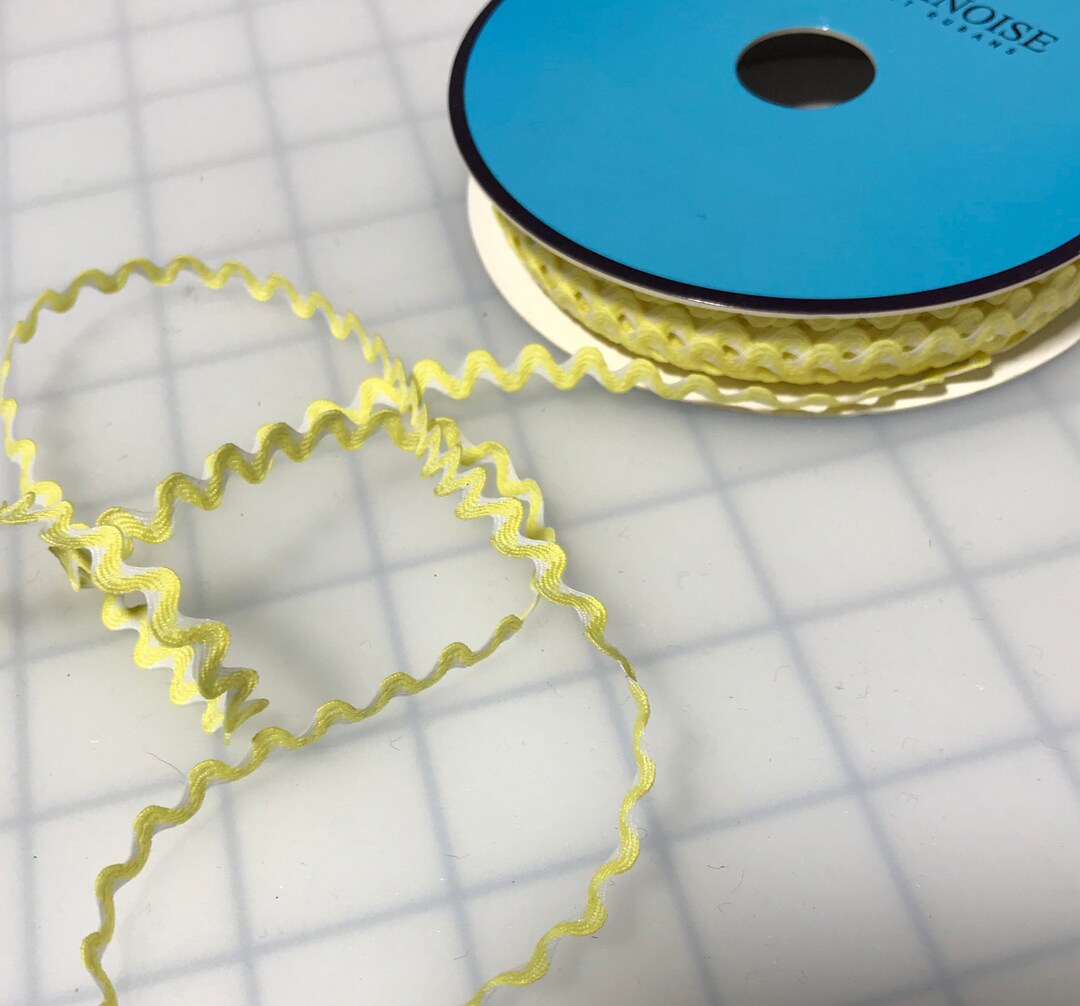 Yellow & White Ric Rac Trim Made in France 1/4" Wide X 3 Yards - Etsy