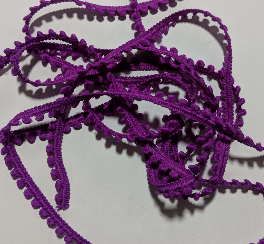 VIOLET French Pom Pom Trim (3/8" Wide) -per 2 Yards- - Etsy