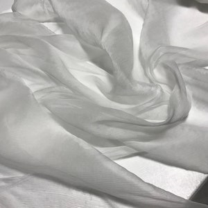 Natural off White Silk Chiffon Fabric - Etsy