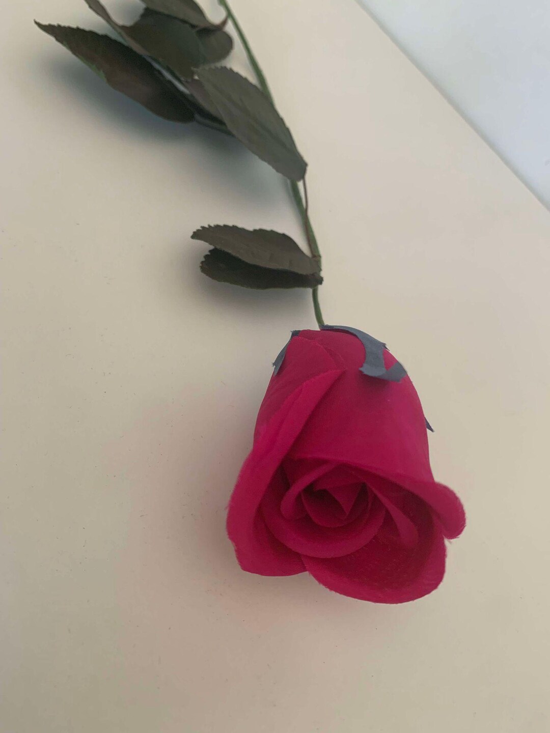 Pink Long Stemmed Rose 26" - Vintage Millinery Floral Made in Japan - Etsy