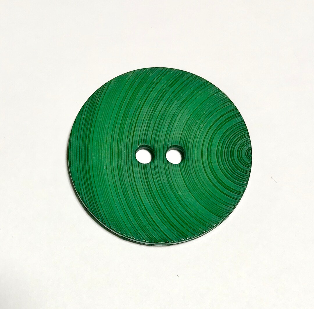 Green Extra Large Wood Grain Plastic Button - 54mm / 2 1/8 Inch - Dill ...