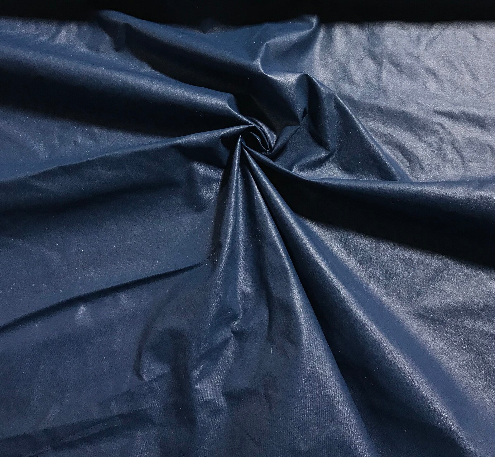 Steel Blue Faux Leather Fabric | Etsy