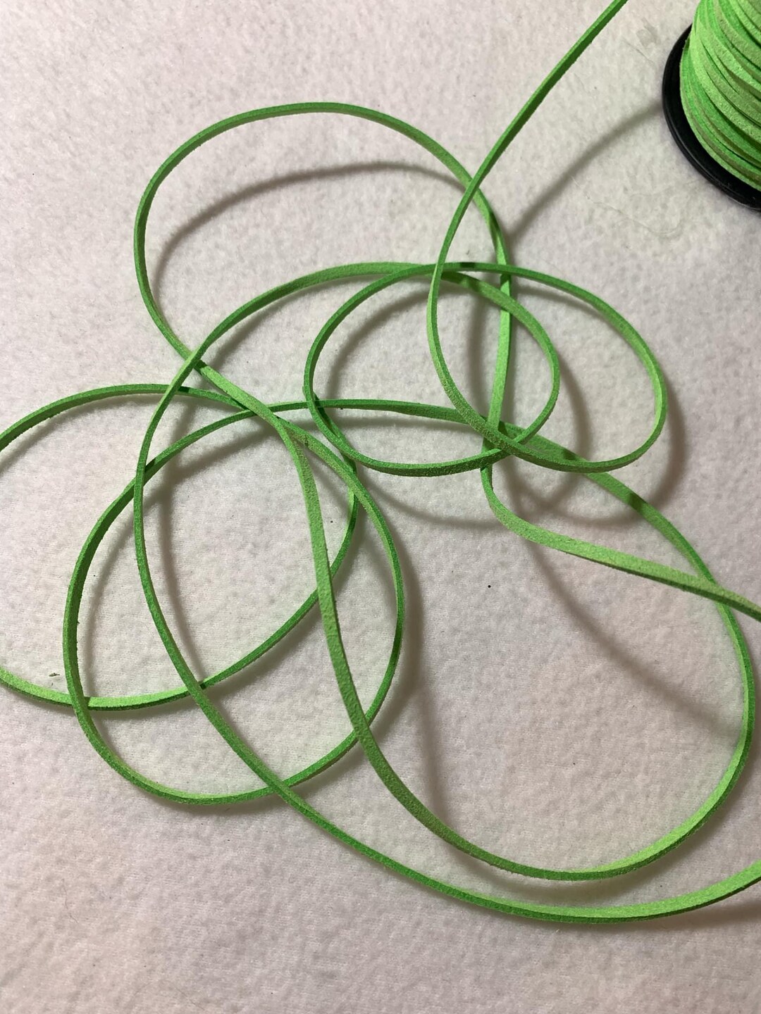 Lime Green Faux Suede Leather Cording Cord Trim 1/8"x 10 Yards - Etsy