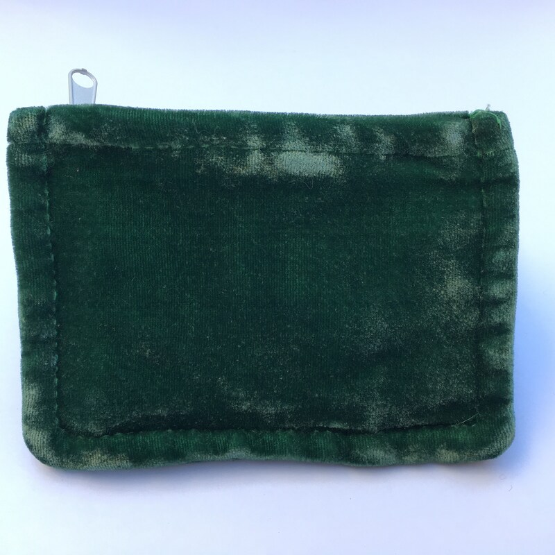 Green Velvet Pouch - Etsy
