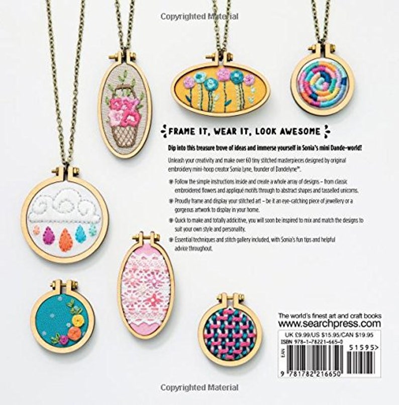Mini Hoop Embroideries: Over 60 Little Masterpieces to Stitch - Etsy