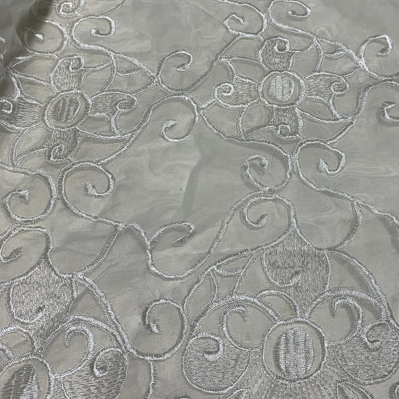 Embroidered Organza - Etsy