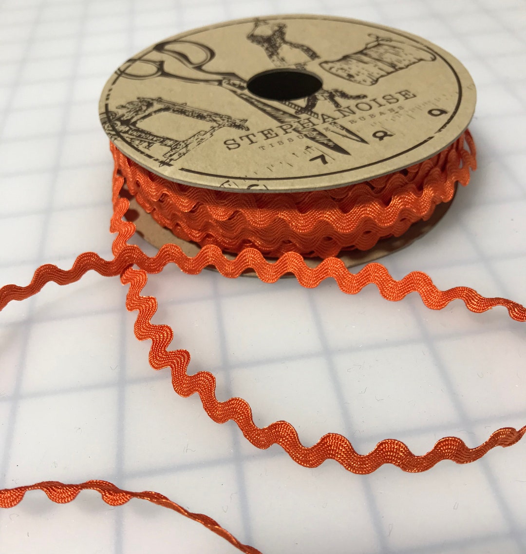 Orange Ric Rac Trim Made in France 3/8" Wide X 3 Yards - Etsy