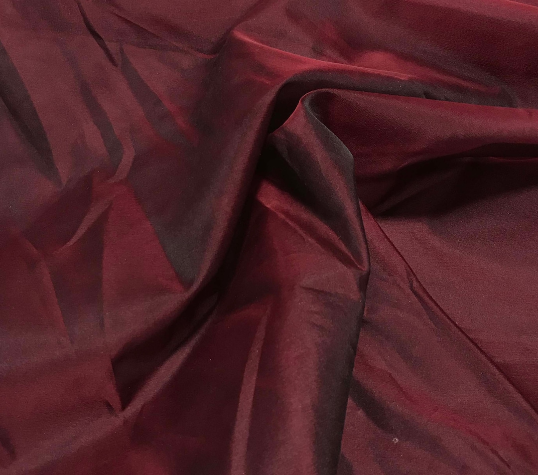 Burgundy Red - Silk Organza Fabric - Etsy