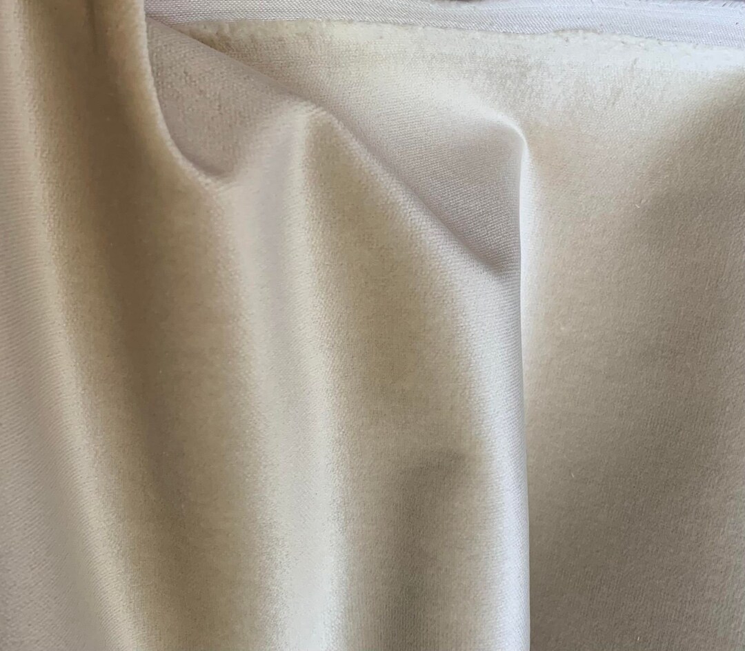 Ivory - Upholstery Weight Velvet Fabric - Etsy