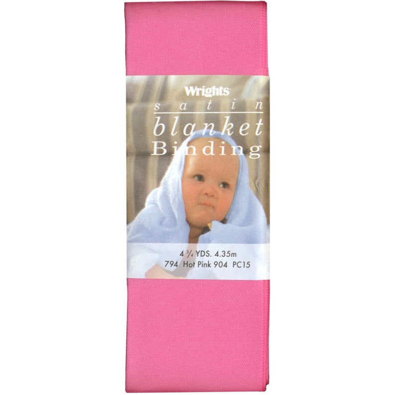 Hot Pink Wrights Single Fold Satin Blanket Binding, 2 by 4-3/4-yard - Etsy