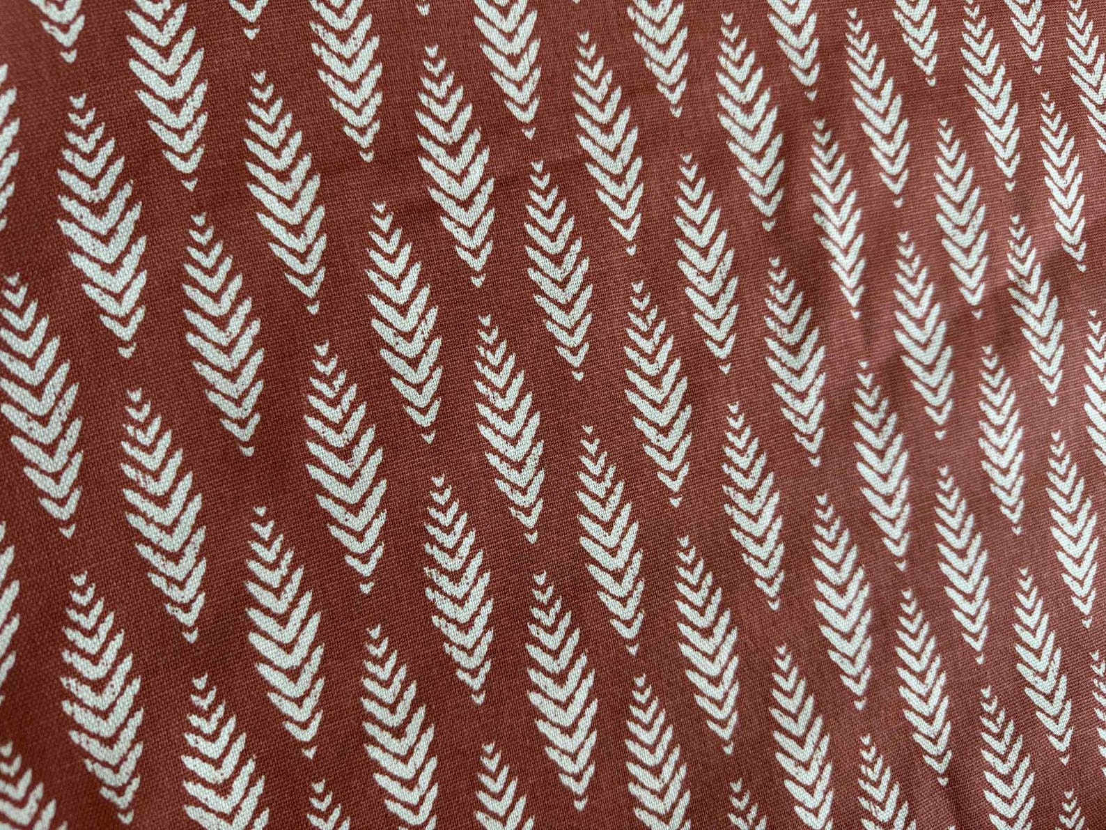 Ash Sandstone Reed Feather Aztec Southwest Rust - Premier Prints Cotton ...