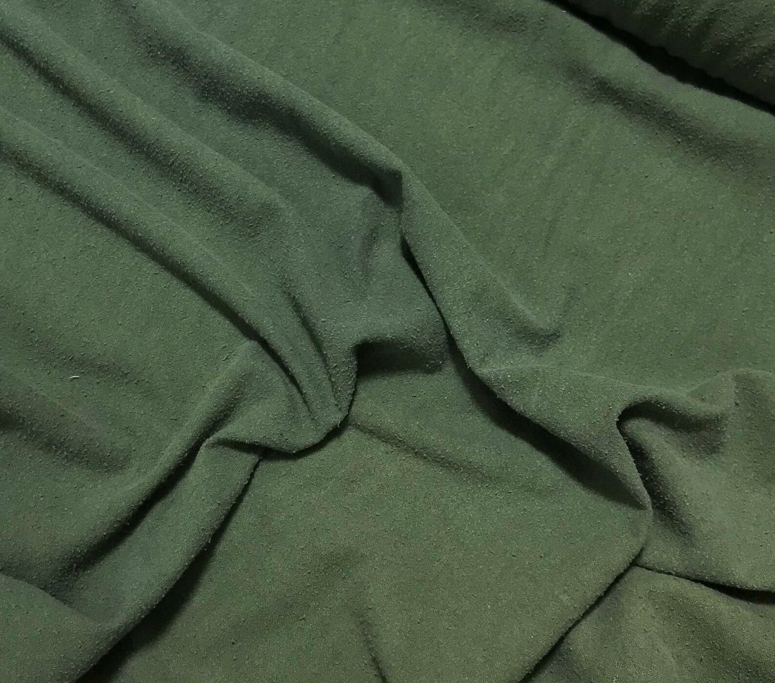 MOSS GREEN Hand Dyed Raw Silk NOIL Fabric - Etsy