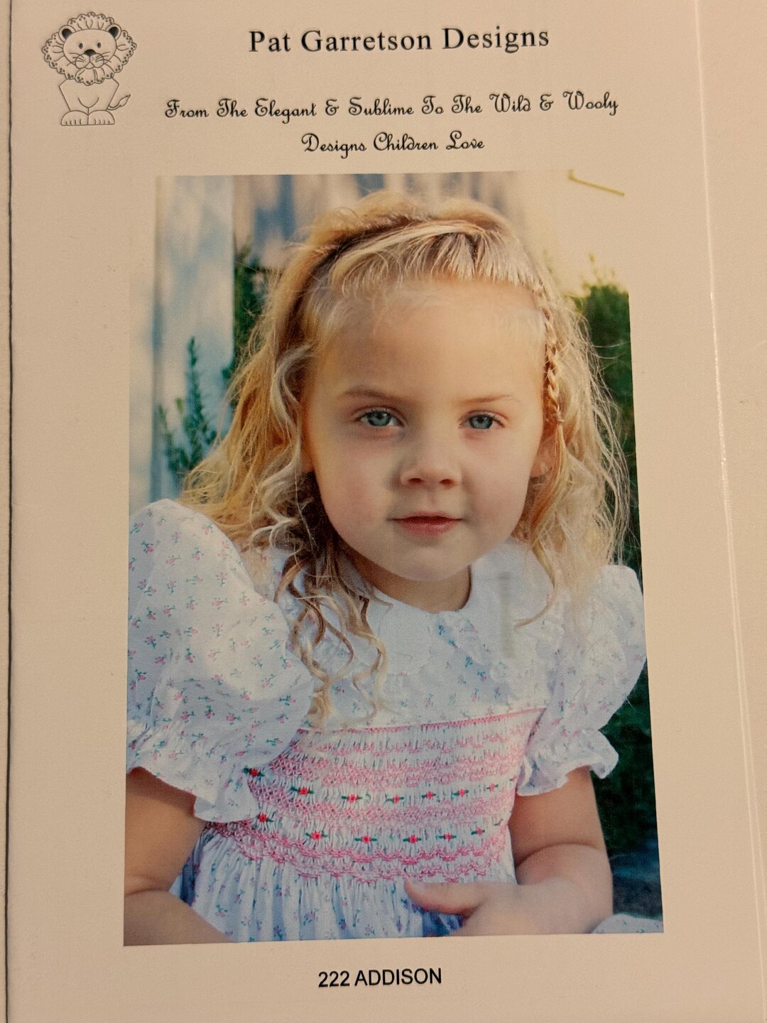 Smocking Plate 222 ADDISON by Pat Garretson - Etsy