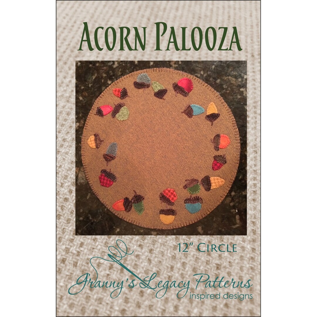 Acorn Palooza Mat Applique Pattern - Etsy