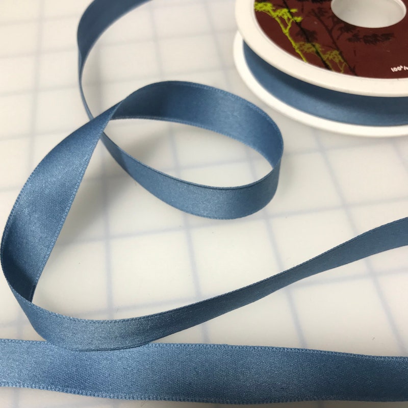 Slate Blue Ribbon - Etsy