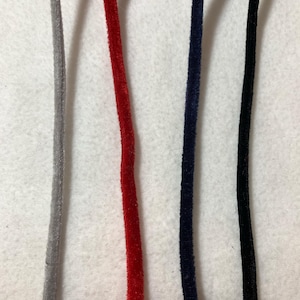 Velvet Cord Trim Velour Made in France 1/4" (4 Colors to Choose From ...