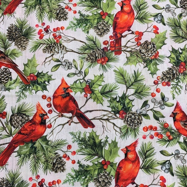 Cardinal Fabric - Etsy Canada