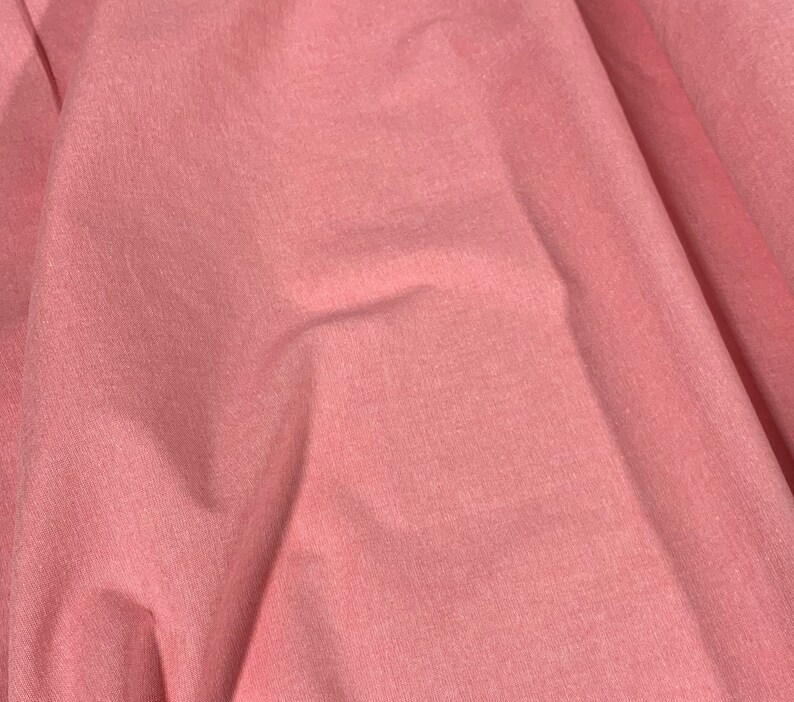 Bubblegum Pink Cotton Chambray Fabric - Etsy