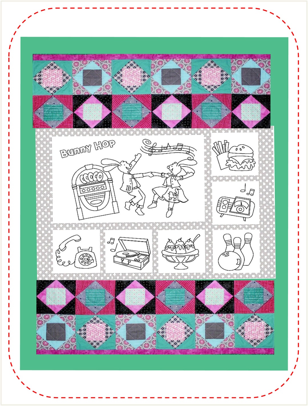 Bunny Hop - Quilt Pattern by Cranberry Pie - Etsy