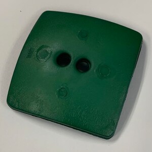 Large Emerald Green Square Plastic Button - 60mm / 2 1/4" - Dill ...