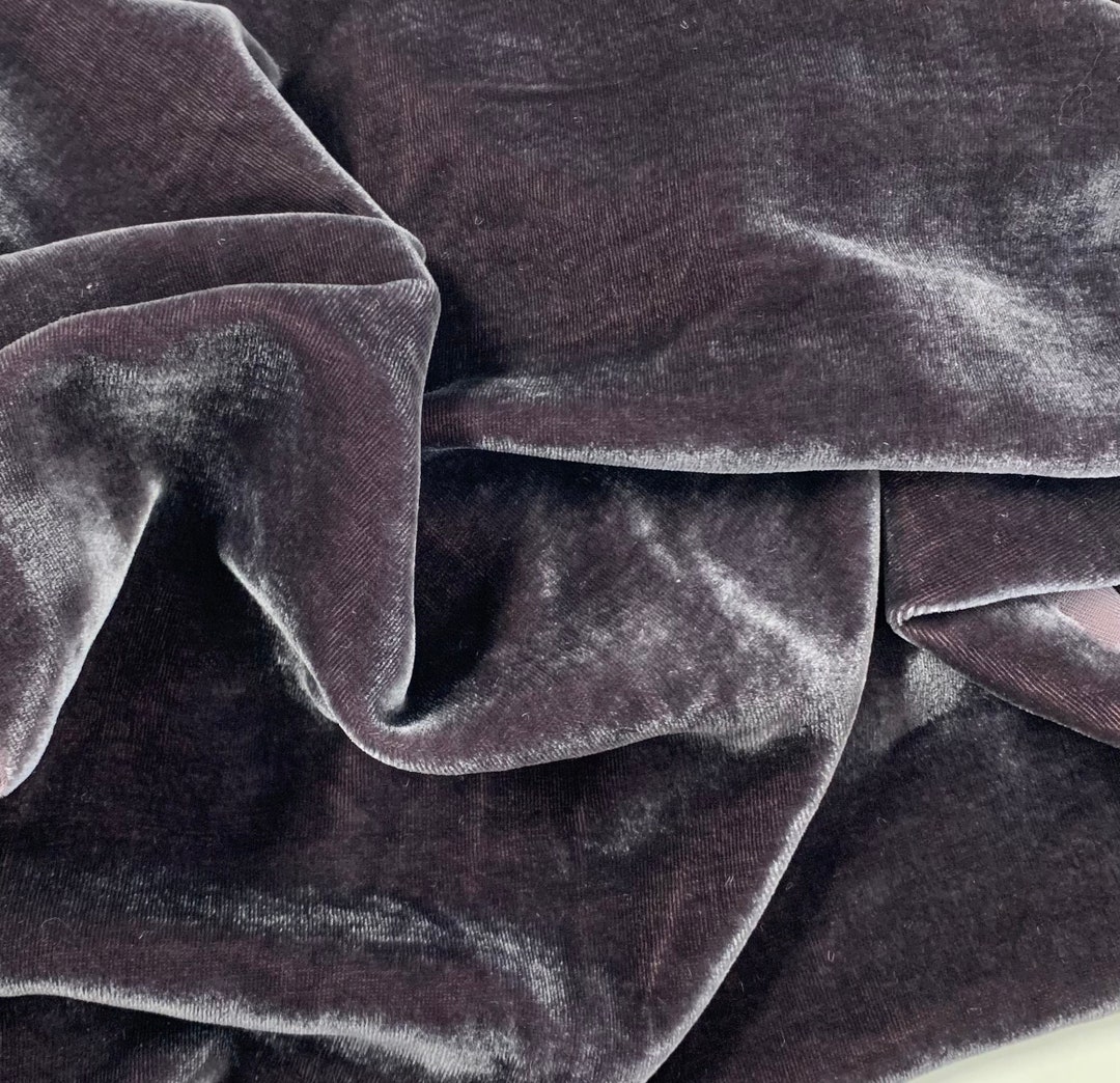Iridescent LILAC MAUVE Silk VELVET Fabric - Etsy