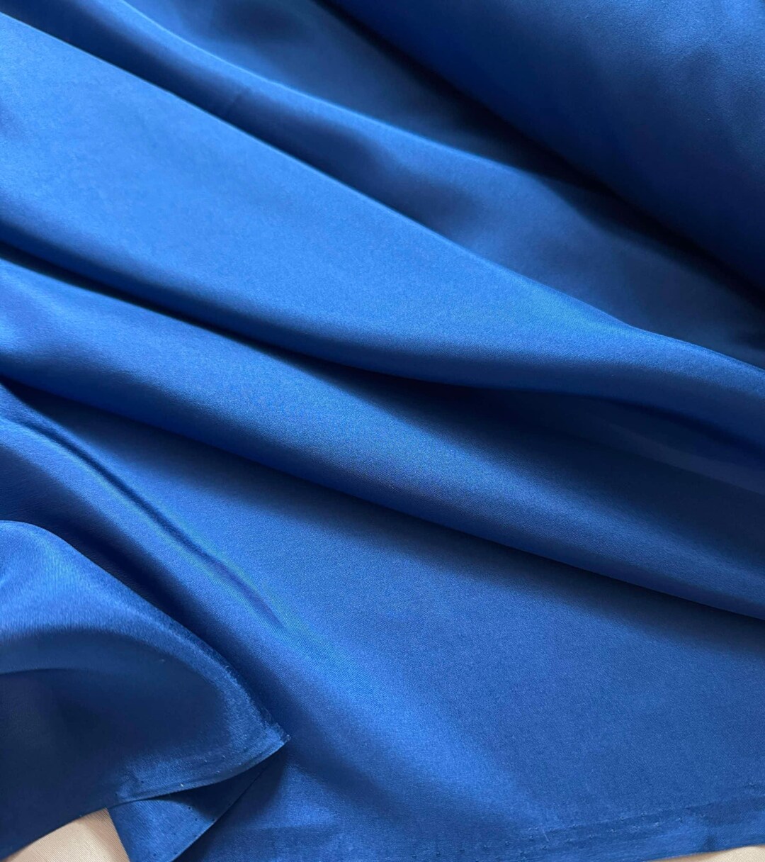 Sapphire Blue China Silk HABOTAI Fabric 8mm Weight 54" Width - Etsy
